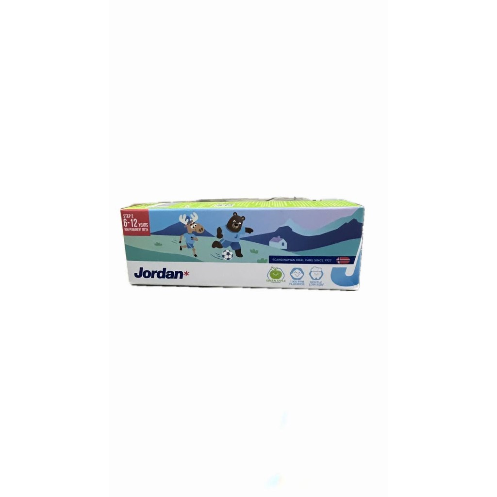 JORDAN TOOTHPASTE STEP 2 (6-12 YEARS) GREEN APPLE 75G (EXP:10/2027 ...