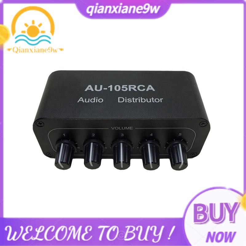 Stereo Audio Mixer 1 Input 5 Output Multi-Channel Audio Source ...