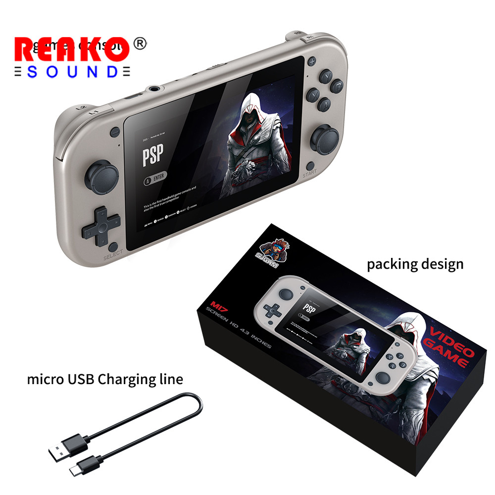M17 Portable Handheld Game Console Open Source 4.3 Inch 64GB Built in ...