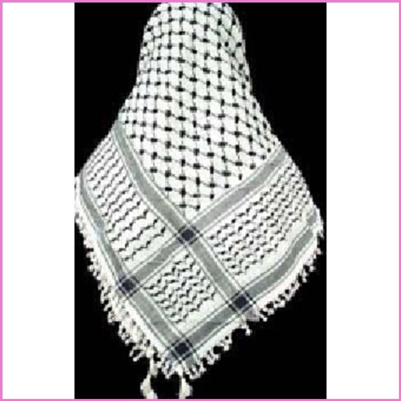 Royal Arab Turban Keffiyeh Scarf Muslim Hijab Shemagh Desert Scarf ...
