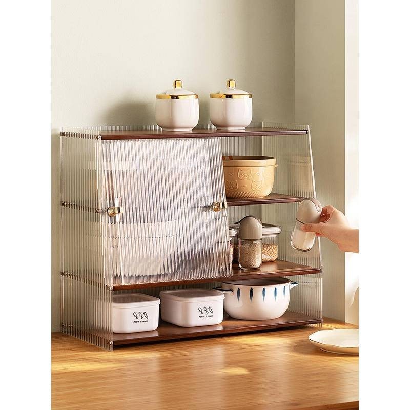 Tabletop Side Cabinet Kitchen Storage Cabinet Countertop Cupboard ...