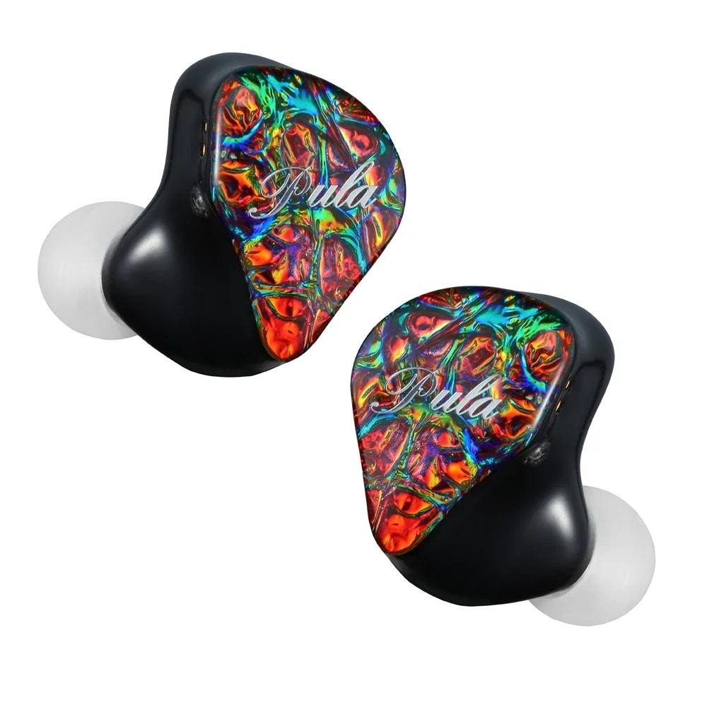 PULA PA02 HiFi Earphone 1DD+4BA Hybrid in-Ear Monitors Hi-Res Music Studio Wired Hybrid Driver ...