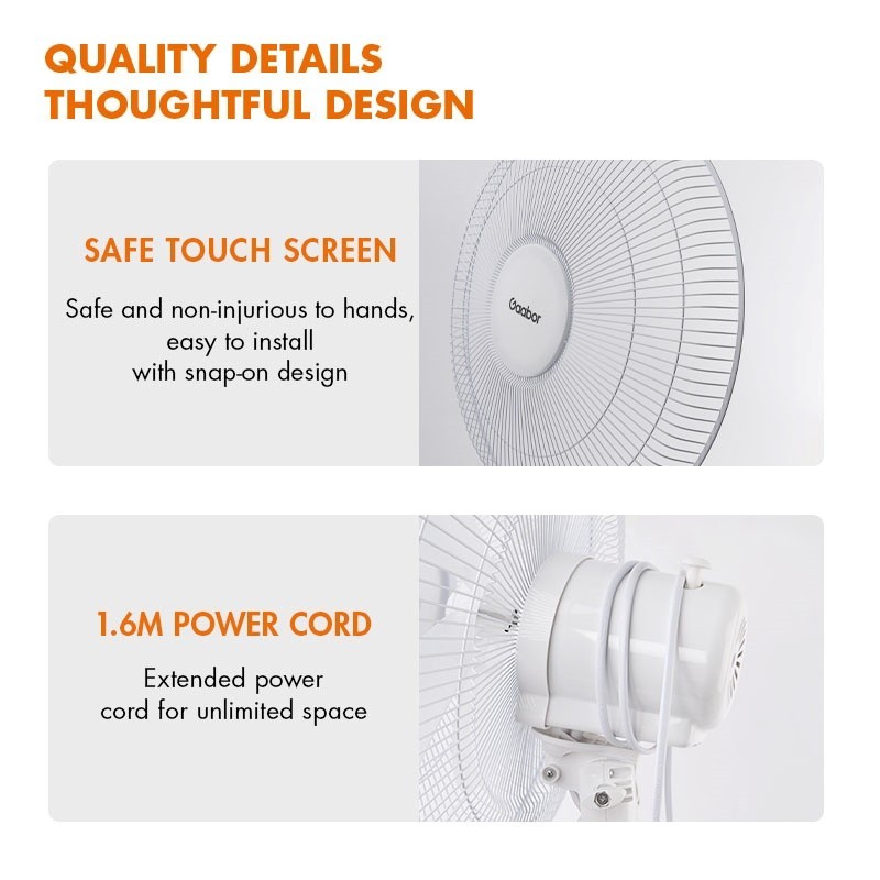 [Shopee Choice] Gaabor Fan 45W 3 Speed Adjustment Quiet Lightweight Low ...