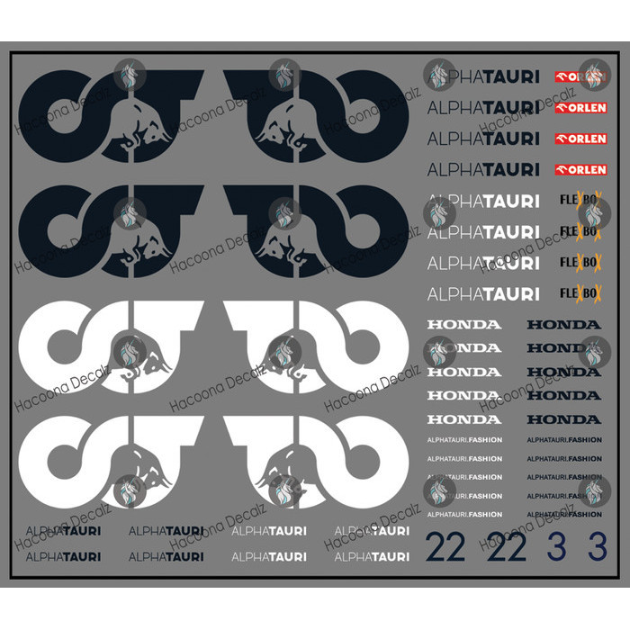Alpha Tauri F1 Water Slide Decal | Shopee Malaysia