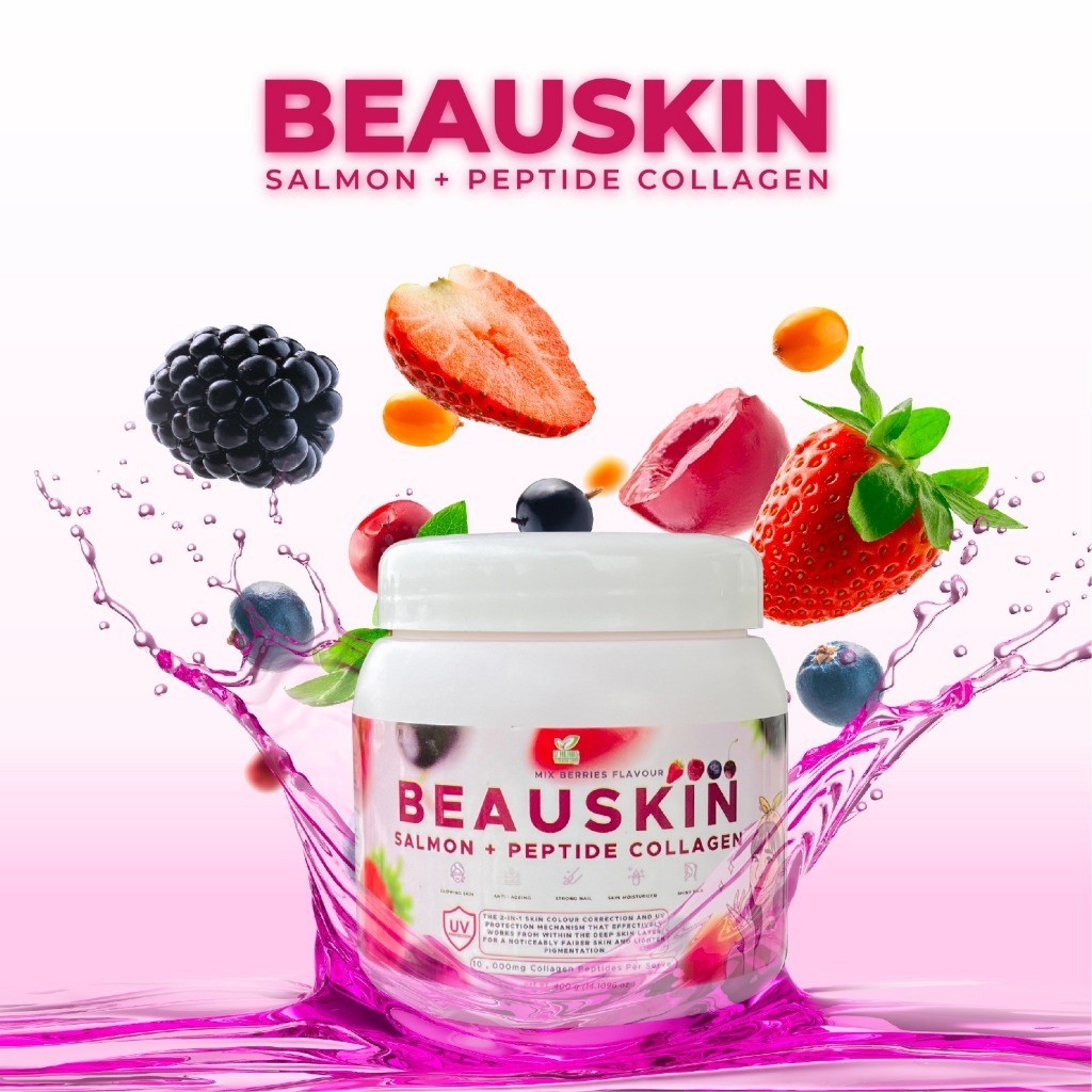 DHERBS BEAUSKIN SALMON + PEPTIDE COLLAGEN | Shopee Malaysia