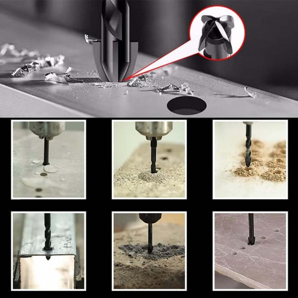 Special Crooked Tip Eccentric Drill Bit Set Concrete Masonry Metal ...