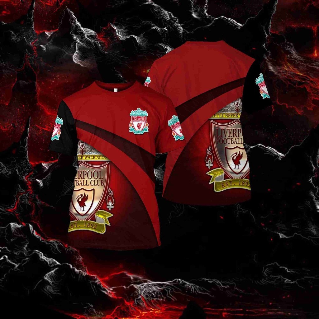 Summer Fashion Men and Women Liverpool Fans Cool T-shirt 3D Printed T ...