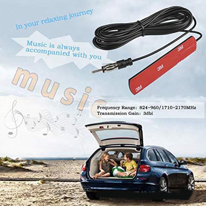 Pz- Car FM Radio Hidden Car Radio Amplifier Antenna Signal Booster 5 ...