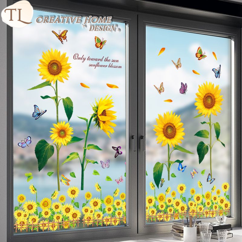 Living Room Balcony Window Window Stickers Window Grilles Paper Glass ...