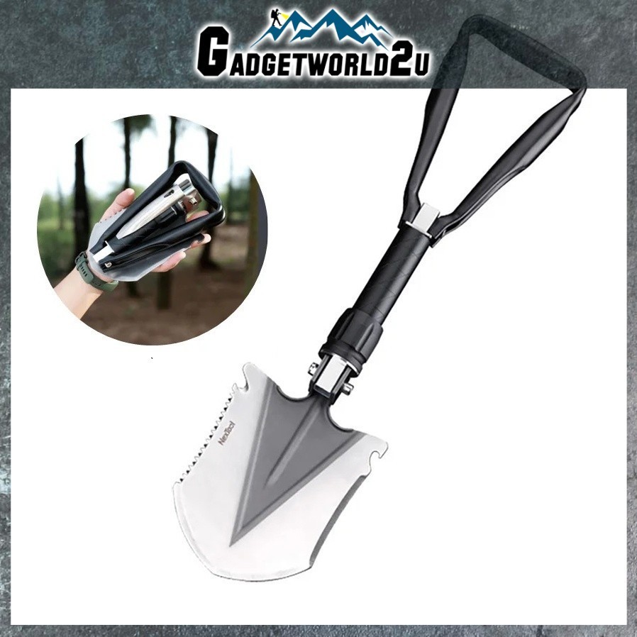 NexTool 8-in-1 Multifunctional Folding Shovel Axe Wood Saw Hook NE20033 ...