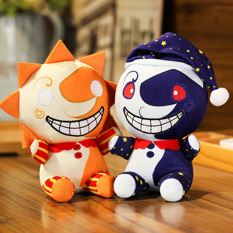 New Sundrop FNAF BOSS Clown Plush Toy Sun Doll Cartoon Stuffed Scary ...