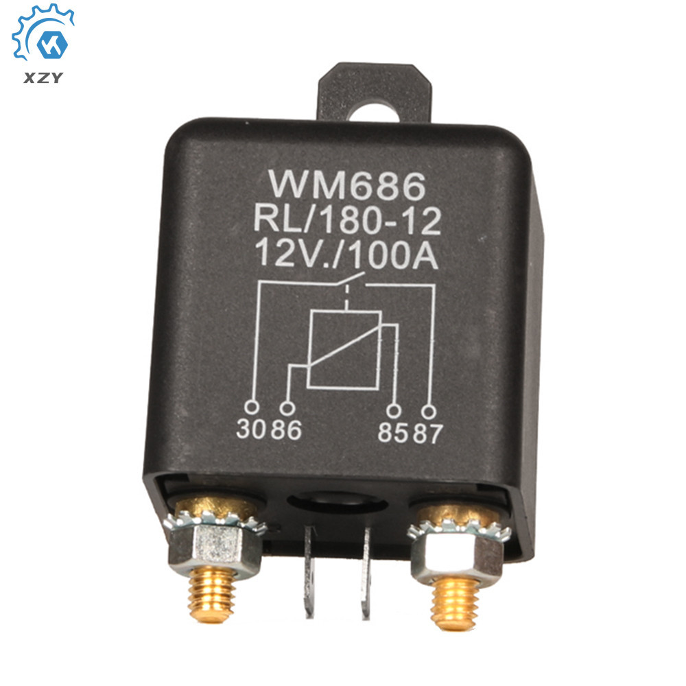Car Starter Relay 12V 100A 4 Pin WM686 Normal Open Car Starter Relay ...