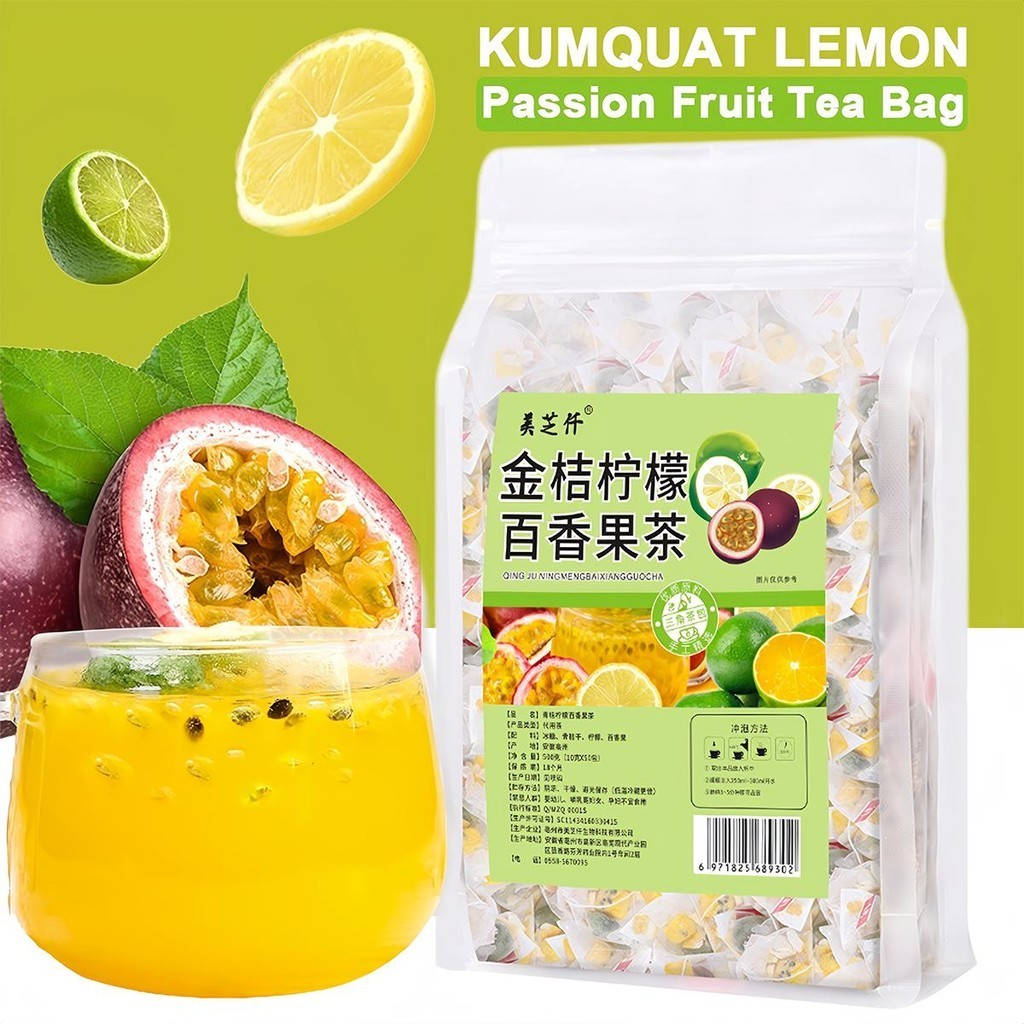 Teh limau Kumquat lemon tea Kumquat Lemon Passion Fruit Tea Bag Brewed ...