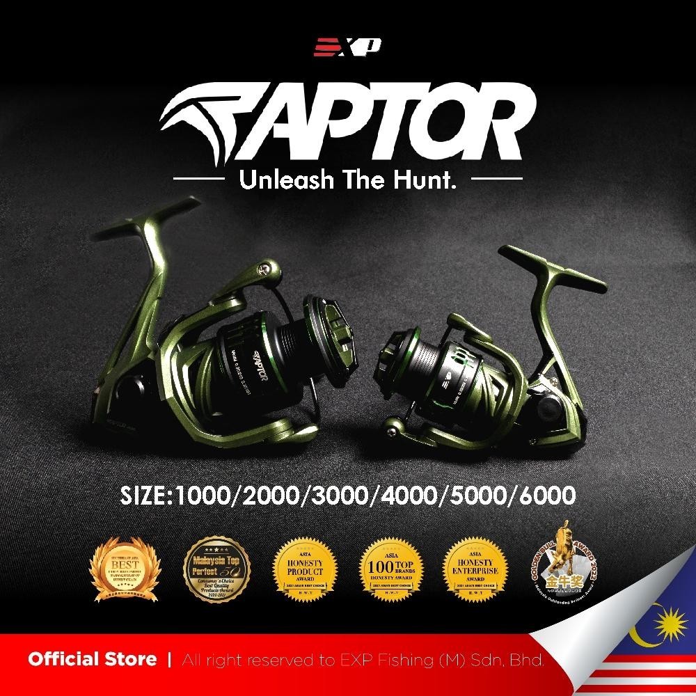 EXP RAPTOR REEL spinning reel saltwater 1000 2000 3000 4000 5000 6000 ...