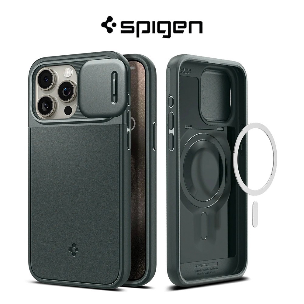 Spigen Optic Armor Mag Fit Camera Protection Case For iPhone 15 Pro Max ...