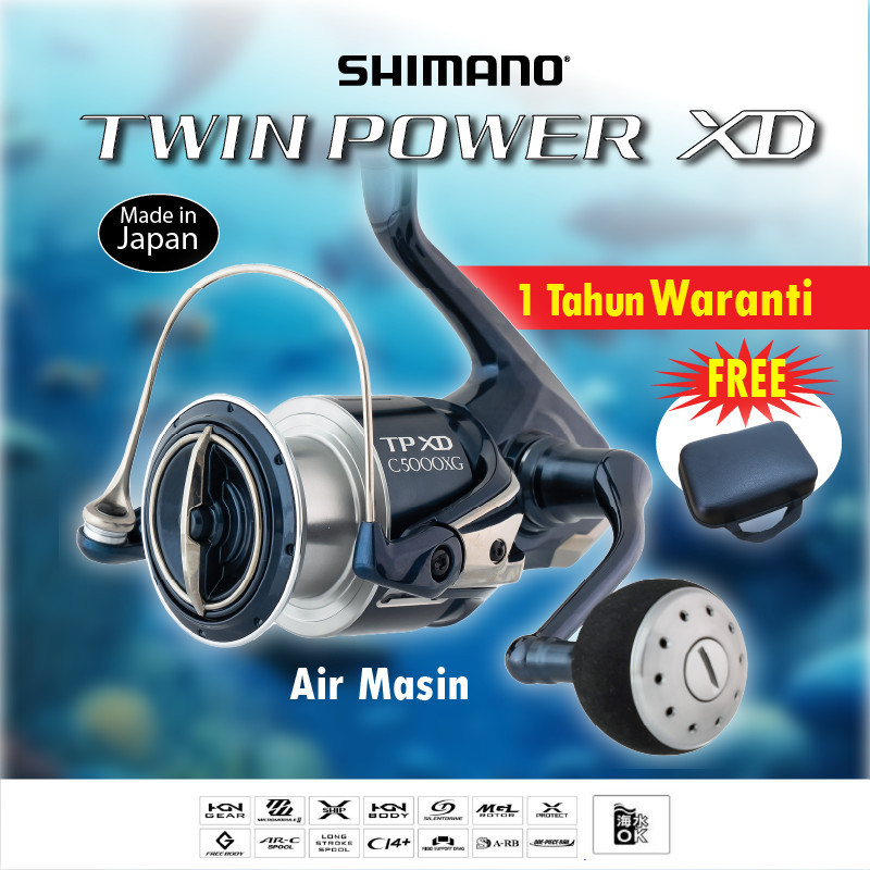 Shimano Twin Power XD 2021 model 100% original imported Mesin spining Air Masin Jigging Jigging ...