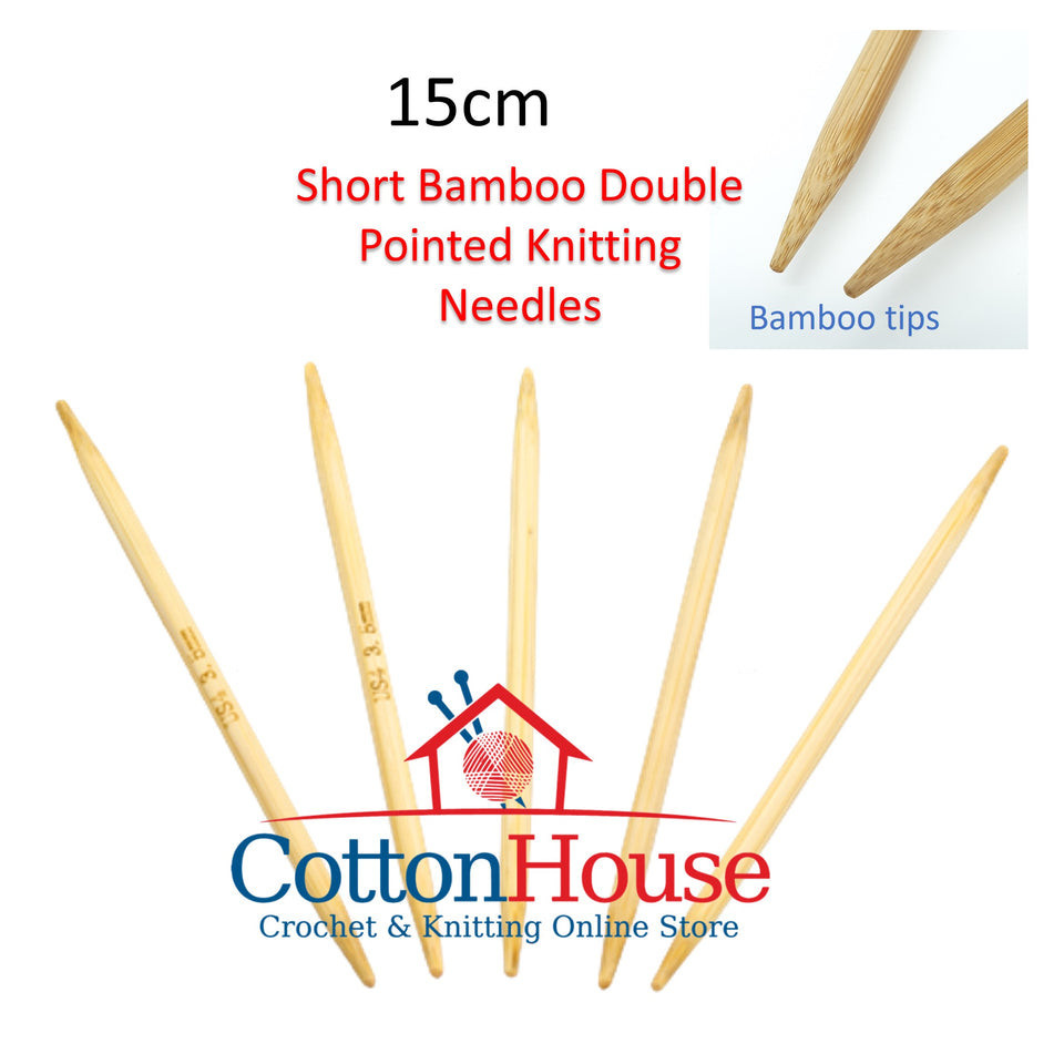 15cm SHORT Bamboo DPN Double Pointed Needles Knitting Jarum Kait Single Size | Shopee Malaysia