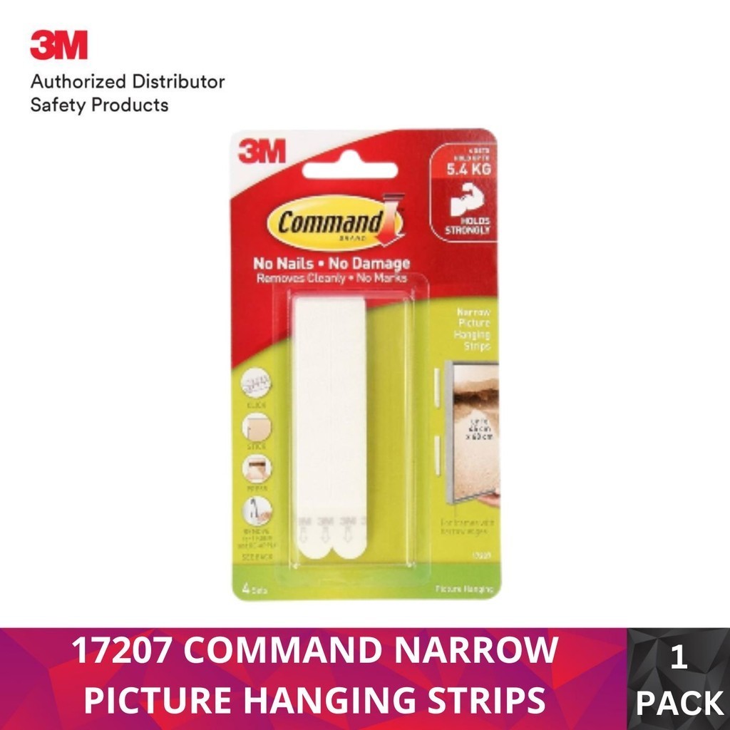 17207 COMMAND™ NARROW PICTURE HANGING STRIPS | Shopee Malaysia 17207 COMMAND™ NARROW PICTURE HANGING STRIPS | Shopee Malaysia