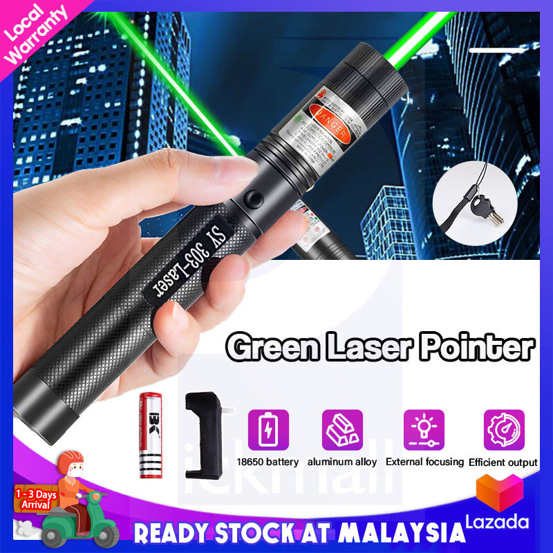Green Laser Pointer Laser Pen Rechargeable Visible Beam Light Compact ...