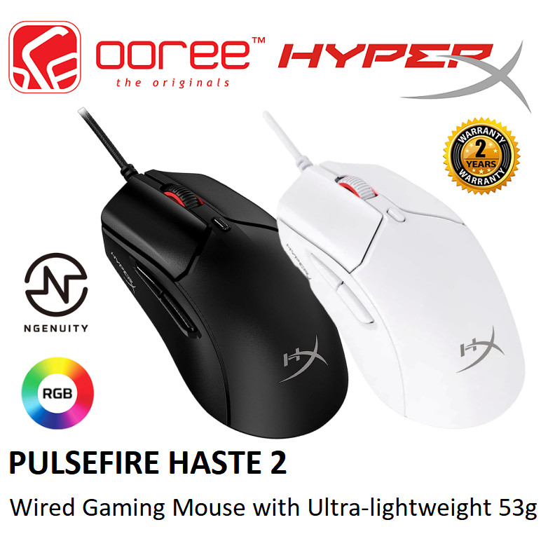 HYPER-X HYPERX PULSEFIRE HASTE 2 WIRED / WIRLESS GAMING MOUSE WITH ...