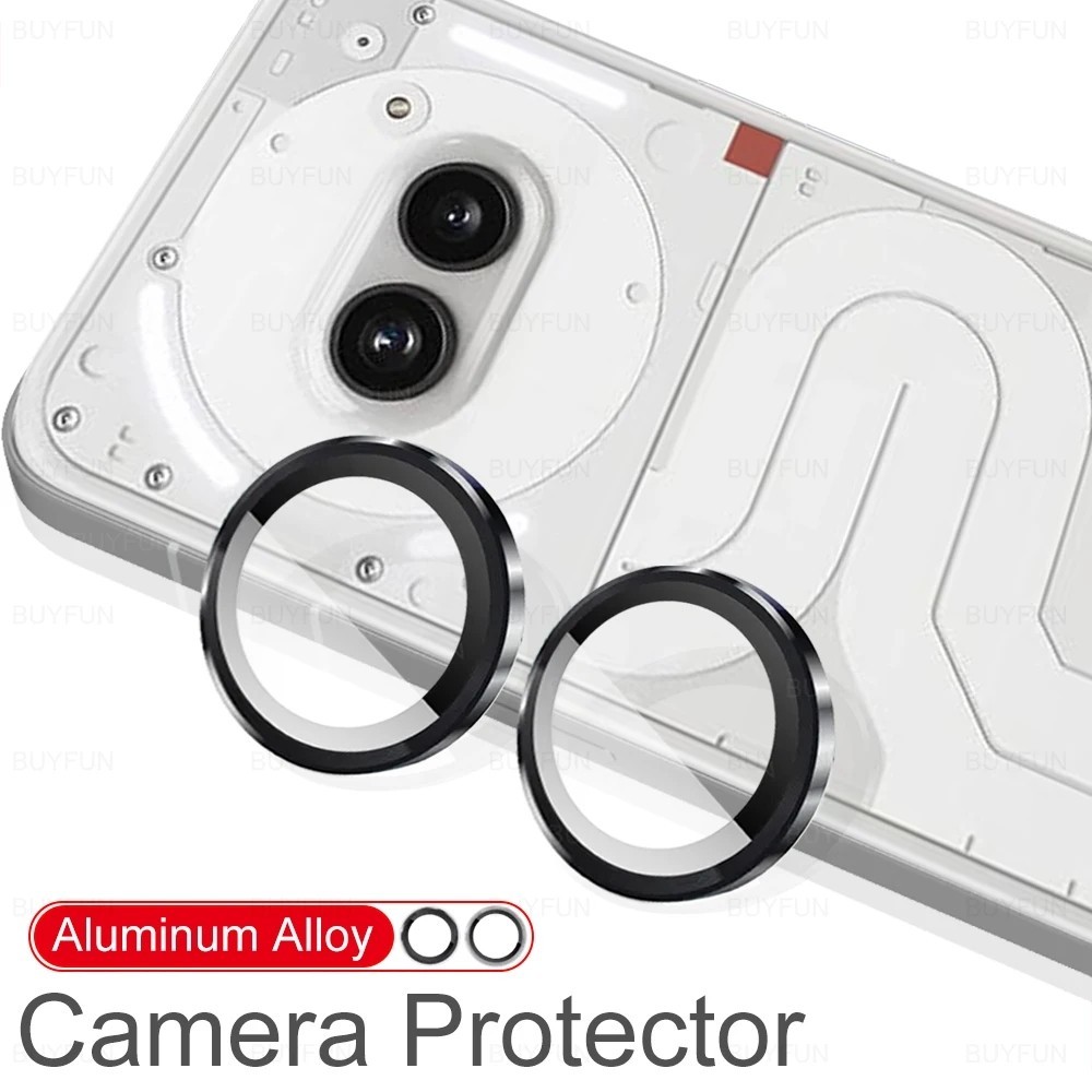 3D Curved Camera Lens Metal Ring Tempered Glass For Nothing Phone (2a ...