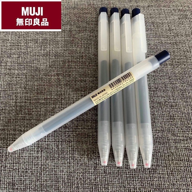 Japanese Muji Good Knockout Muji Gel Pen (Black Blue Red) - Made in Japan Student Office ...