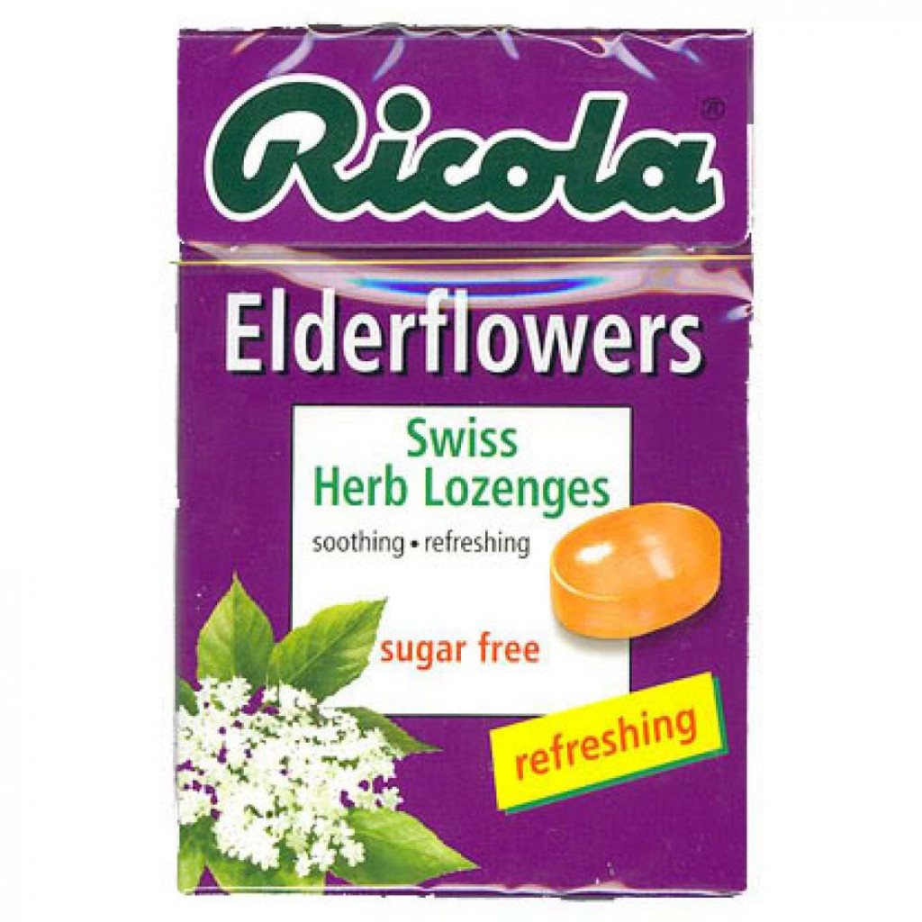 RICOLA LOZENGES 40G (ELDERFLOWERS/ BLACKCURRANT/ CRANBERRY/ ORIGINAL/ LEMON MINT/ ALPIN FRESH ...