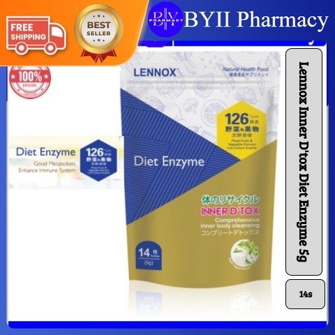 *PROMOTION* Lennox Inner D'tox Diet Enzyme (5g x 14's) Delicious Apple ...