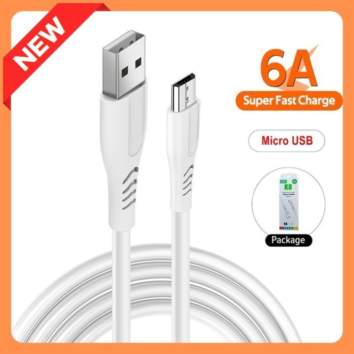 🔥 6A Fast Charge Data Transfer Cable For Type- Micro Usb Android 🧡 DSI ...