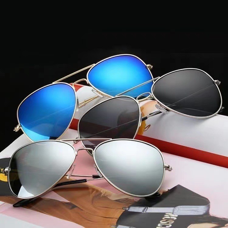 Classic Fashion Sunglasses Retro Pilot Style Metal Sunglasses | Shopee ...