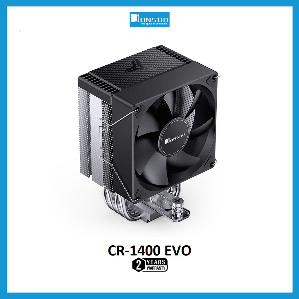 Jonsbo CR1400 EVO Black 9CM Tower CPU Cooler Heatsink (2 Year Warranty ...