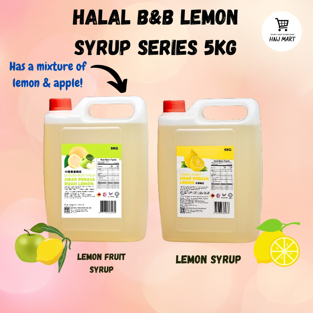 HALAL B&B LEMON FRUIT SYRUP/ LEMON SYRUP KG DRINK SYRUP JUICE COCKTAIL ...