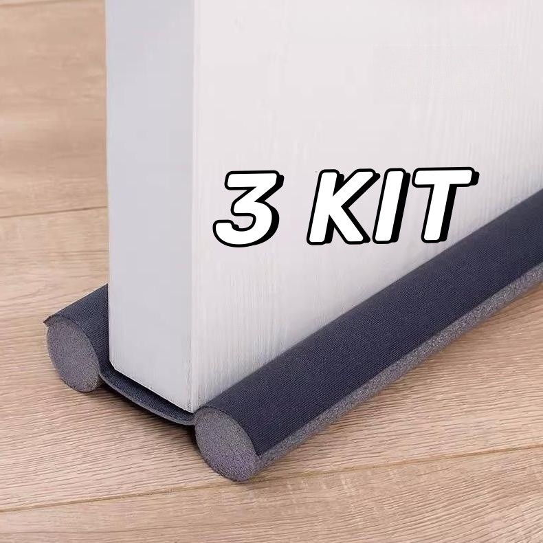 3 KIT Door Bottom Sealing Strip Under Door Draft Stopper Sound Proof ...