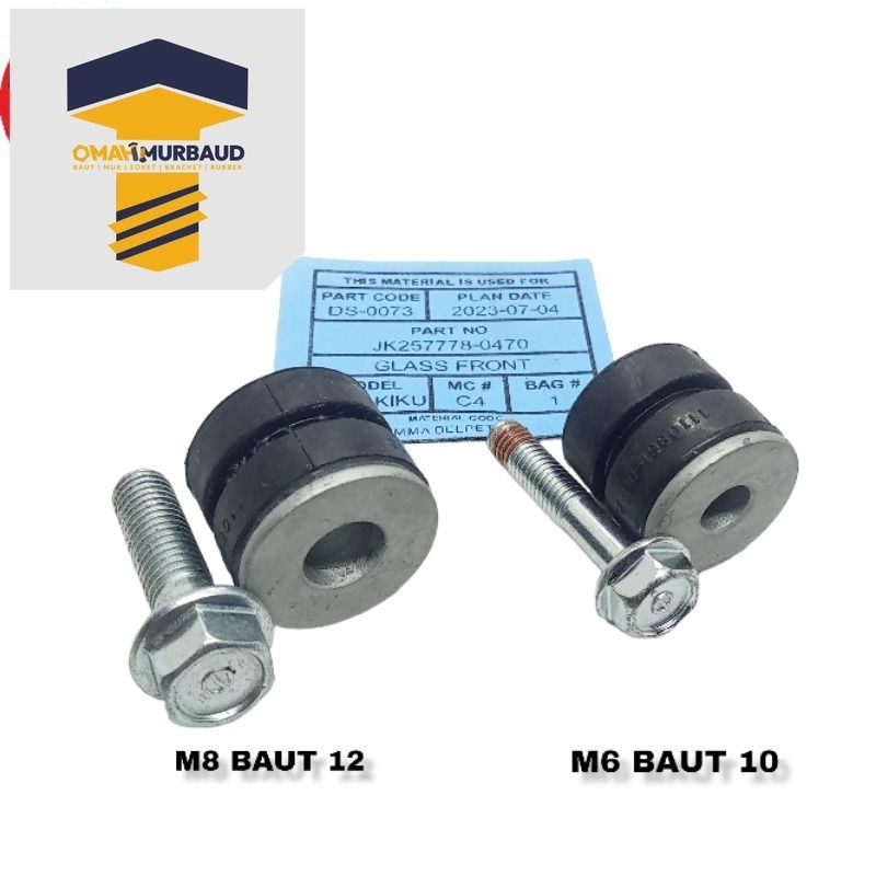 Rubber montage boss car motorbike body frame mount m6 bolts 10 m8 bolts 12 rubber bosh and bolts ...