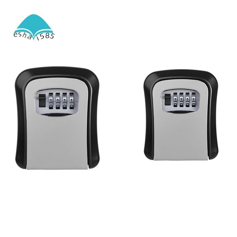 Wall Mount Key Storage Secret Box Organizer 4 Digit Combination ...