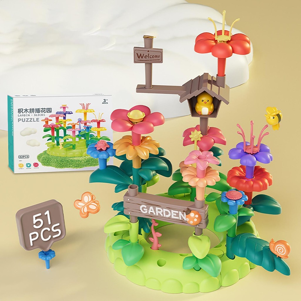 Flower Bouquet Building Kit Educational Activity For Preschool Sorting ...