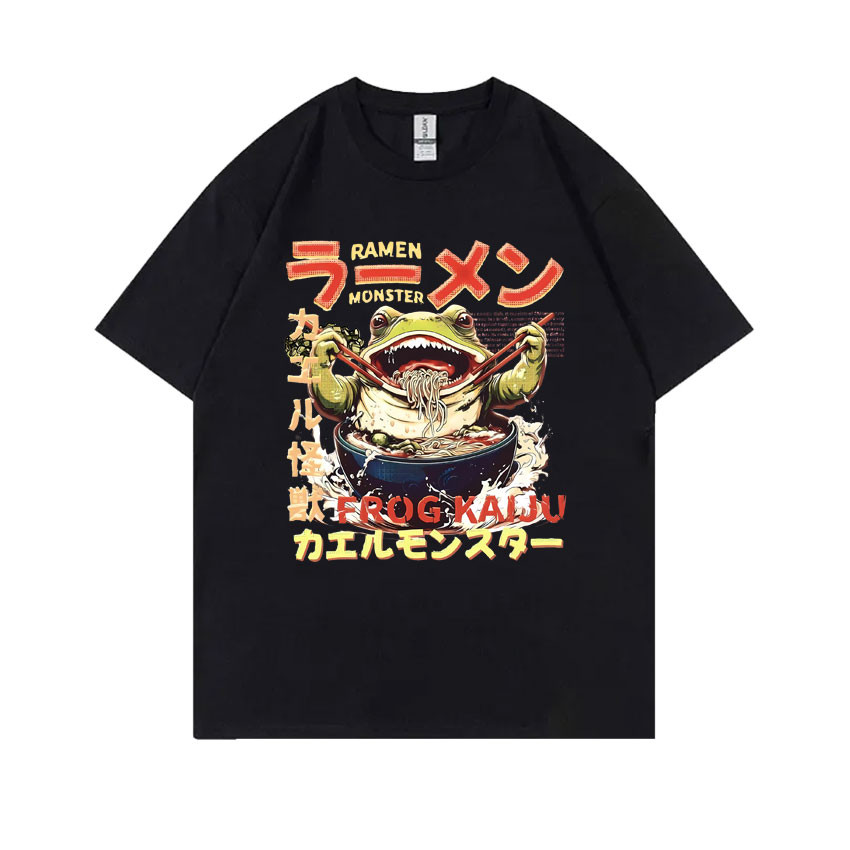 Japanese Weird Ramen Monster Frog Kaiju Funny Meme Tshirt Men Women 90s ...