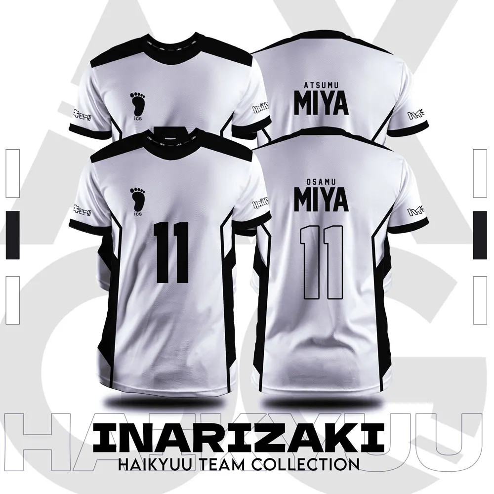 Haikyuu Inarizaki White Cartoon Anime Cosplay Men Jersey | Shopee Malaysia