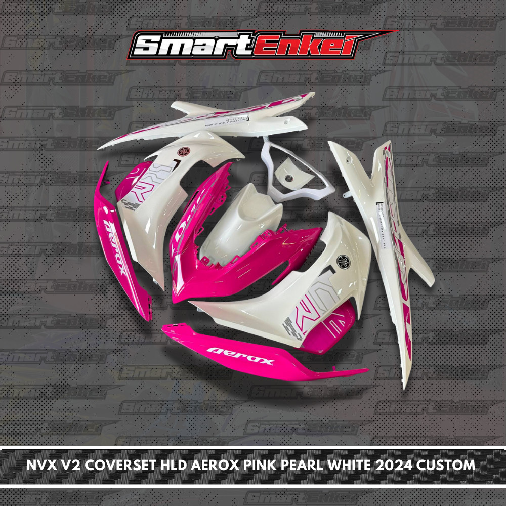 HLD-NVX V2 COVERSET HLD AEROX PINK PEARL WHITE 2024 CUSTOM | Shopee ...