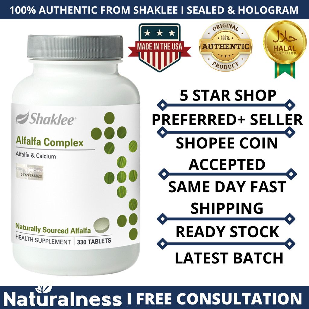 (Exp: July 2026) Shaklee ORIGINAL HQ - ALFALFA COMPLEX PREMIUM ...