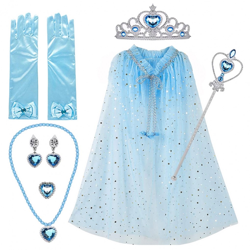 Princess Cape Cloak Princess Dress Up Costume for Girls Birthday ...