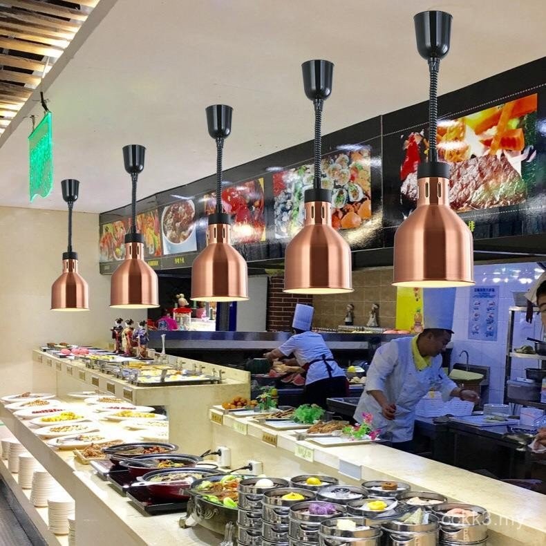 Single Head Retractable Food Insulation Lamp Buffet Restaurant Lamp ...