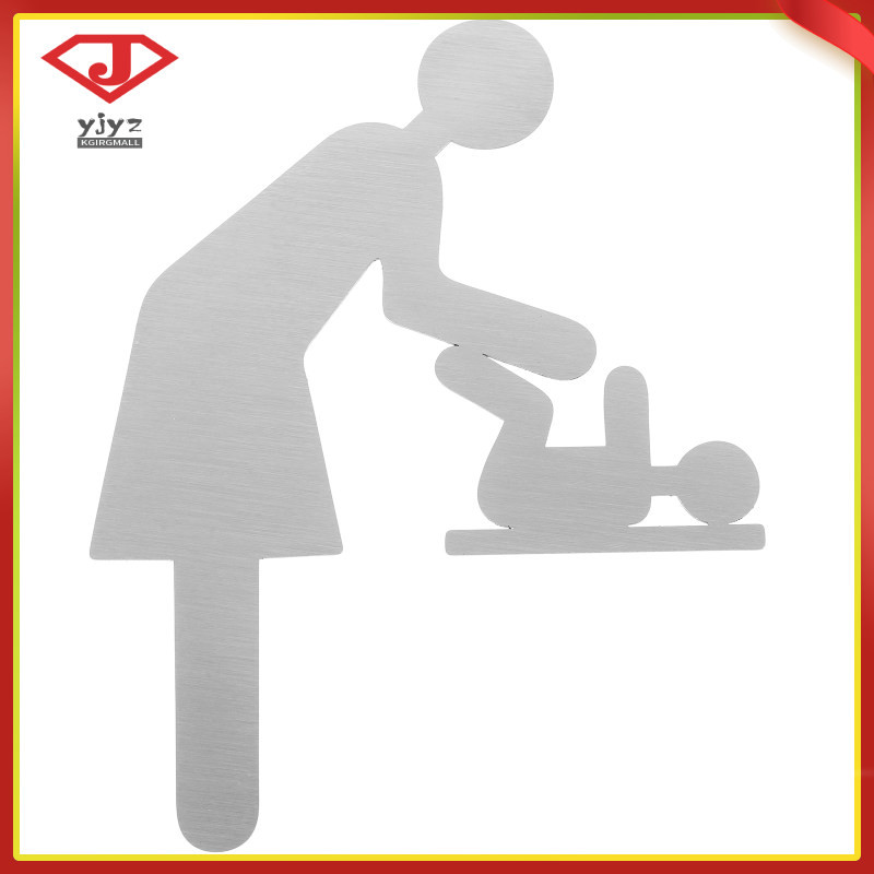 Diaper Changing Sign Restroom Table Baby Diapers Business Indicator ...