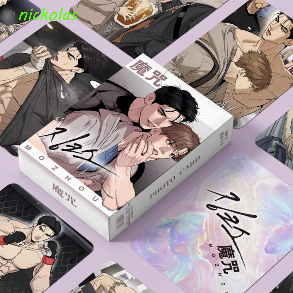 NICKOLAS 55pcs/set 3inches Jaekyung Joo Lomo Card, Paper Manwha Jinx Korean BL Manwha Jinx ...