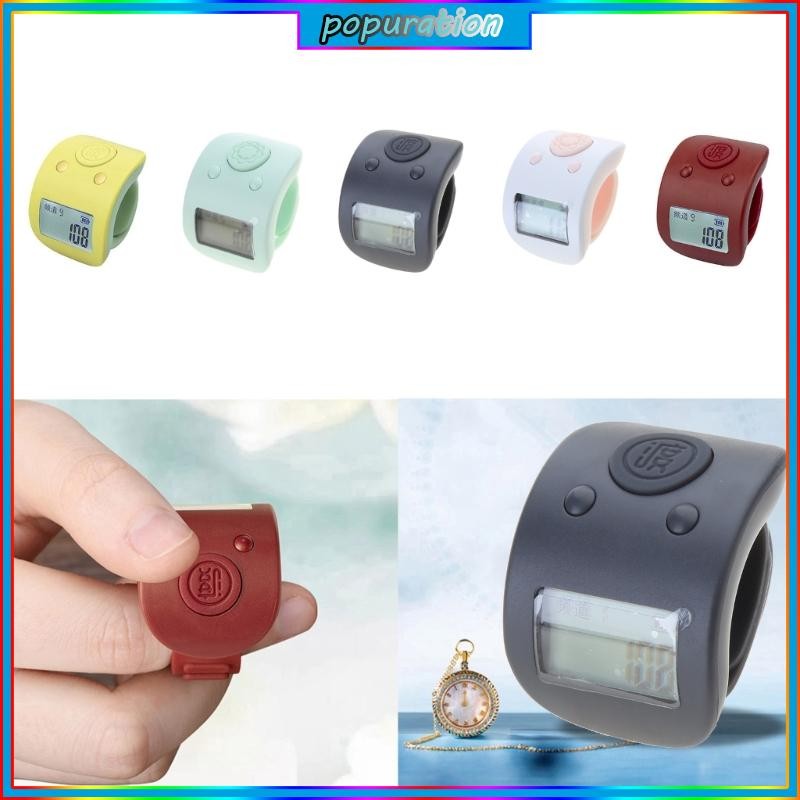 POP Digital Hand Tally Counter Electronic Manual Clicker Timer Gym Hand ...