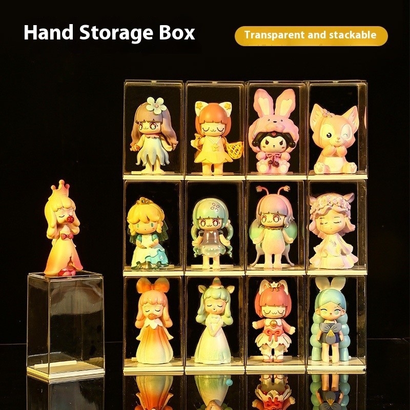 Handmade Storage Display Box Blind Box Display Stand Transparent ...