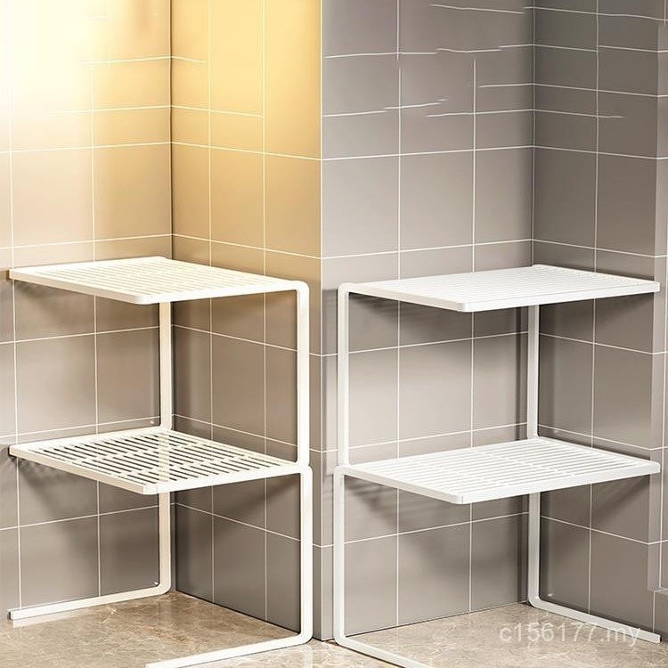 Cabinet Layered Rack Kitchen Pot Rack Shelf Stove Tableware Storage ...