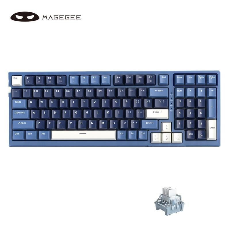 MageGee SKY98 Mechanical Gaming Keyboard, 96% Gasket Hot Swappable ...
