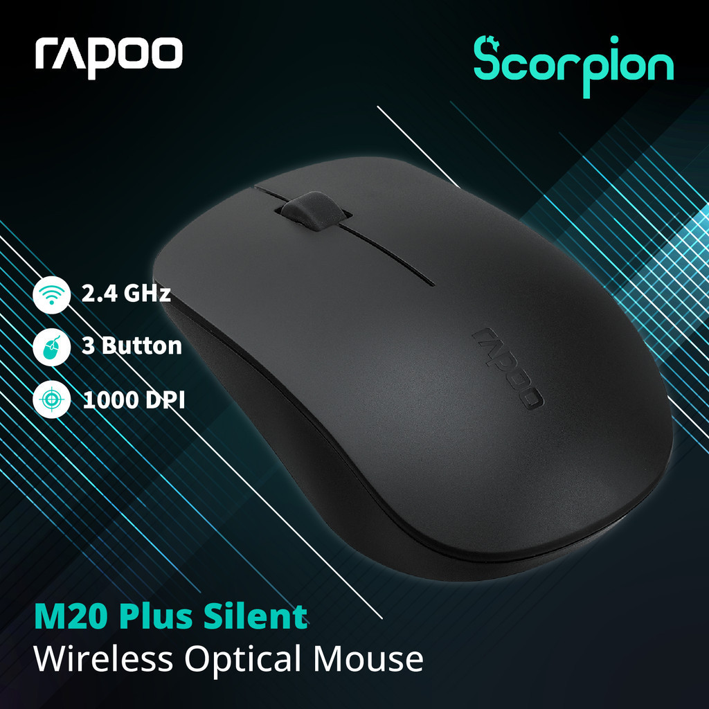 Rapoo M20 Plus Silent Wireless Optical Mouse | Shopee Malaysia