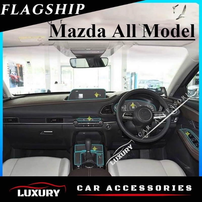 Mazda 3 Mazda 6 CX3 CX5 CX8 CX30 LCD Screen Protector Film TPU Sticker ...